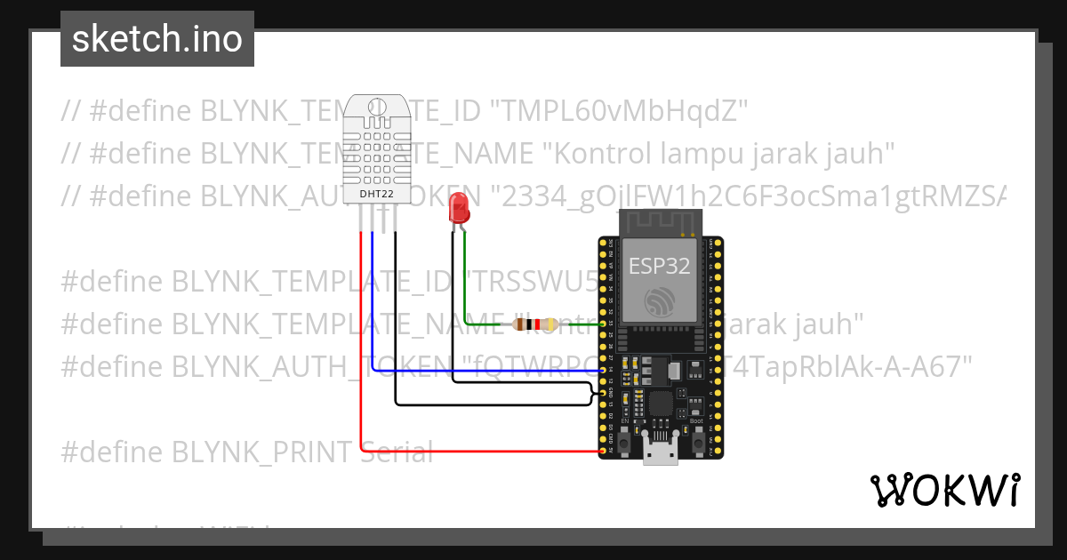 kontrol lampu jarak jauh dezky ibnu - Wokwi ESP32, STM32, Arduino Simulator