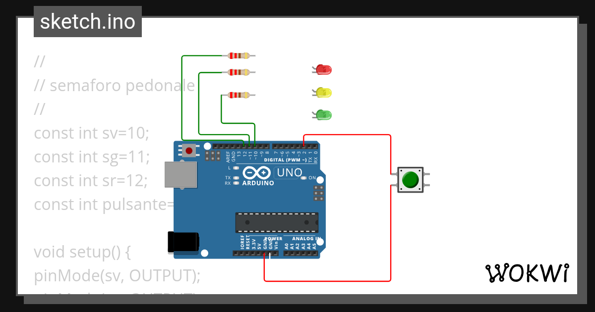 semaforo pedonale - Wokwi ESP32, STM32, Arduino Simulator semaforo pedonale - Wokwi ESP32, STM32, Arduino Simulator