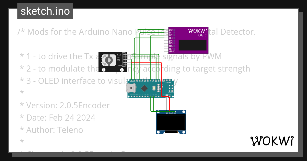 Arduino Nano PI - Wokwi ESP32, STM32, Arduino Simulator