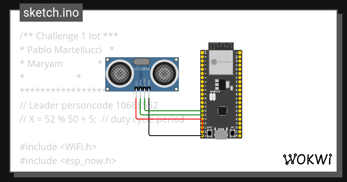 project1 - Wokwi ESP32, STM32, Arduino Simulator
