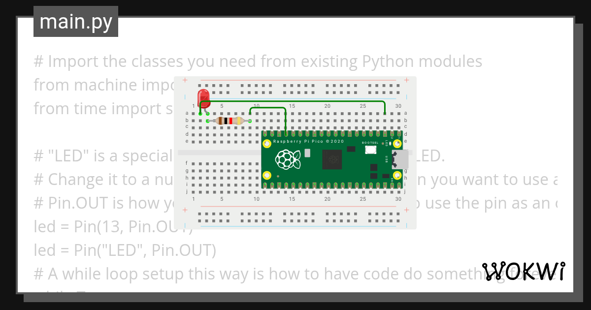 Blink LED Copy - Wokwi ESP32, STM32, Arduino Simulator