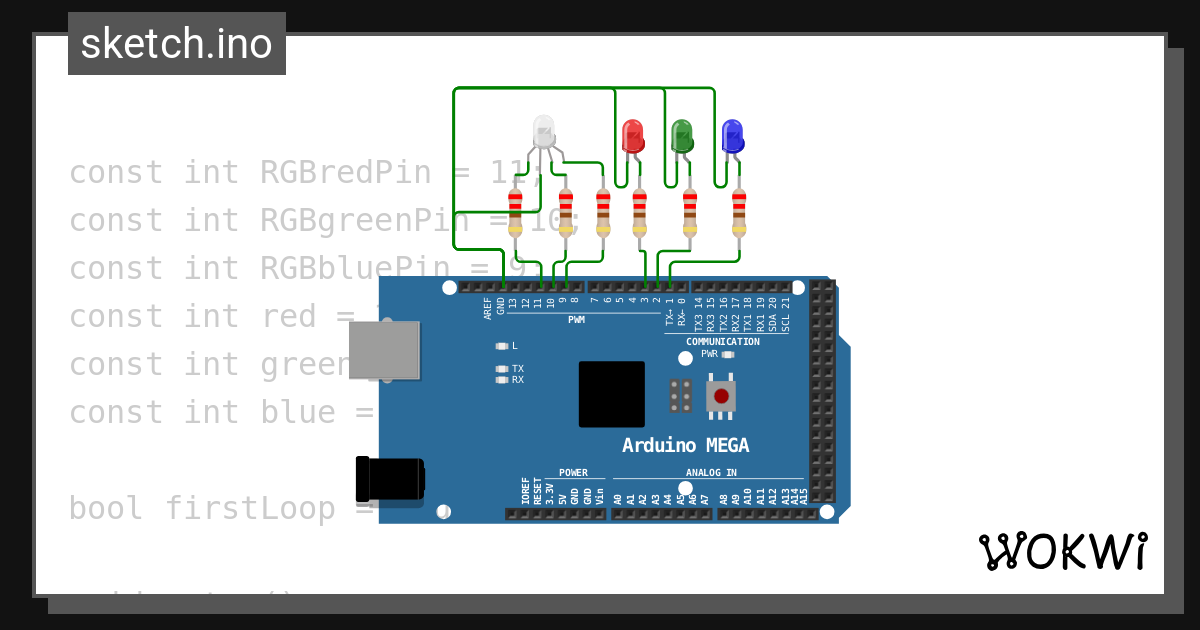 Rgb Led Wokwi Esp32 Stm32 Arduino Simulator 3950