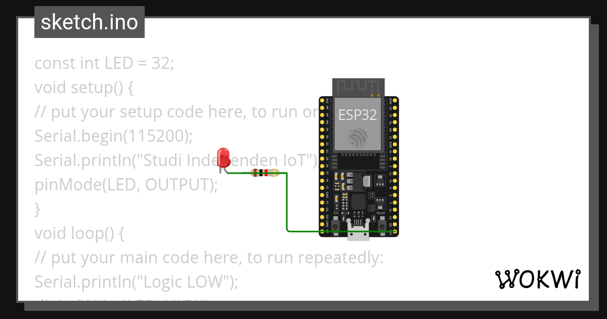 Prak 2, sesi 8 - Wokwi ESP32, STM32, Arduino Simulator Prak 2, sesi 8 - Wokwi ESP32, STM32, Arduino Simulator