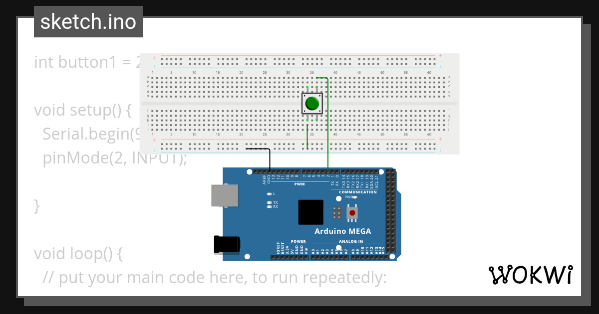 Led Toggle Wokwi Esp32 Stm32 Arduino Simulator 7444