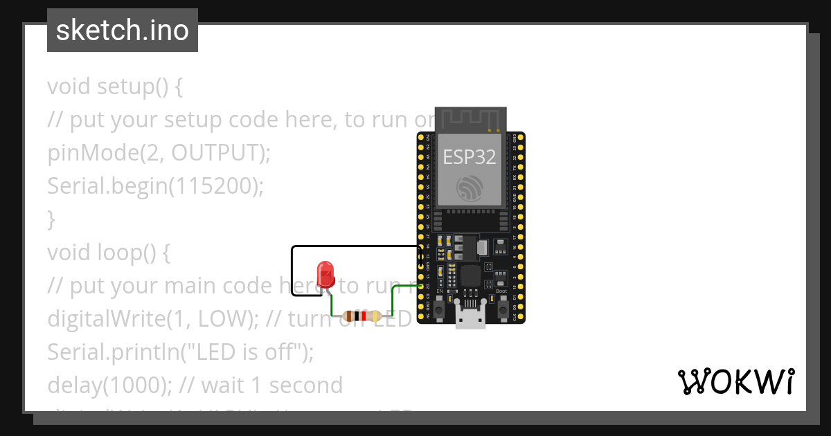 led_blink.io - Wokwi ESP32, STM32, Arduino Simulator led_blink.io - Wokwi ESP32, STM32, Arduino Simulator