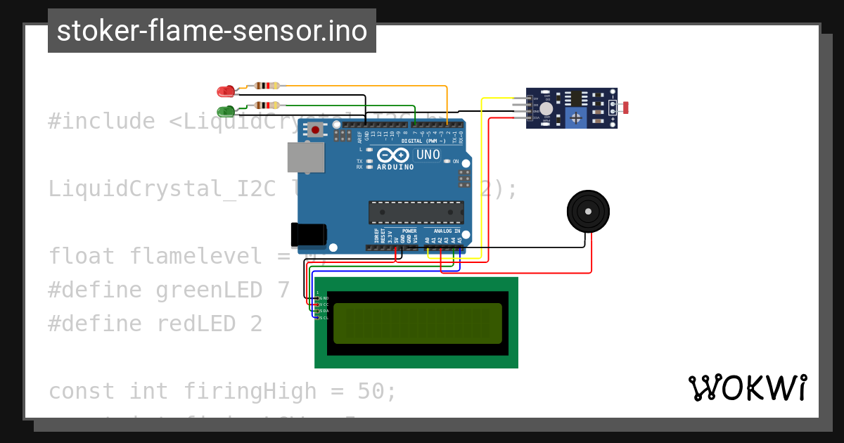 Detecteur De Flamme Wokwi Esp32 Stm32 Arduino Simulator