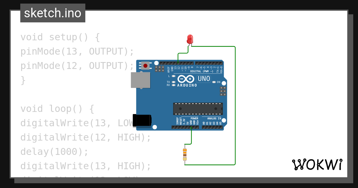 Dos Led´s Intermitentes Davidnvl2leds Wokwi Esp32 Stm32 Arduino Simulator