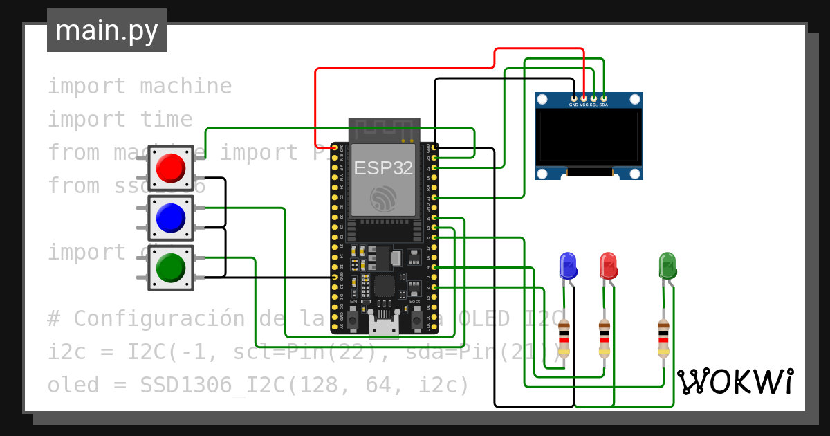 Prueba De Led Wokwi Esp32 Stm32 Arduino Simulator 