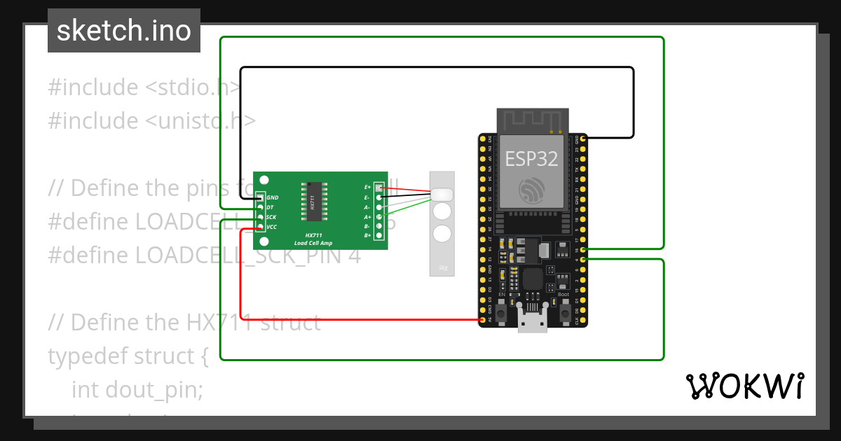 load cell - Wokwi ESP32, STM32, Arduino Simulator