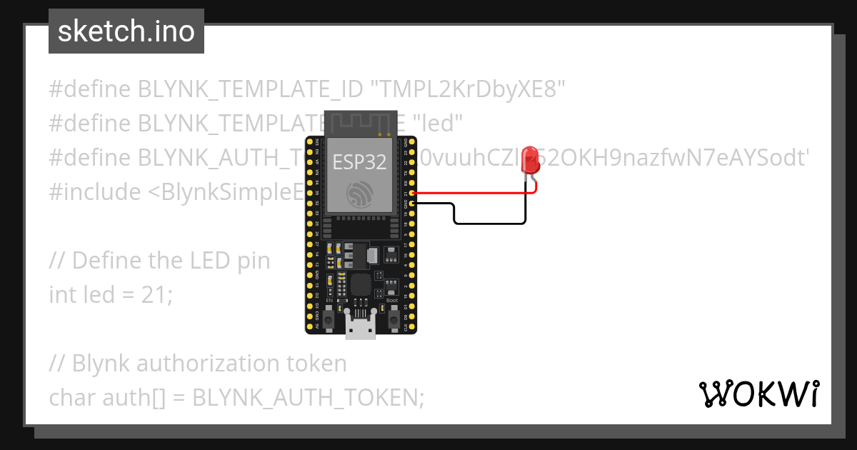 led - Wokwi ESP32, STM32, Arduino Simulator