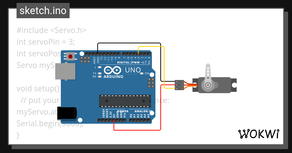servo start - Wokwi ESP32, STM32, Arduino Simulator