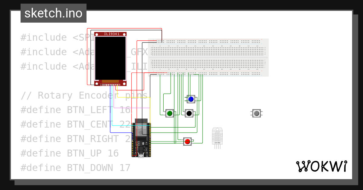 Espwithlcdrotaryencoderinput Wokwi Esp32 Stm32 Arduino Simulator