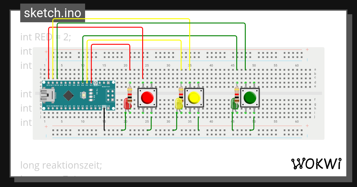 3Button 3 led - Wokwi ESP32, STM32, Arduino Simulator