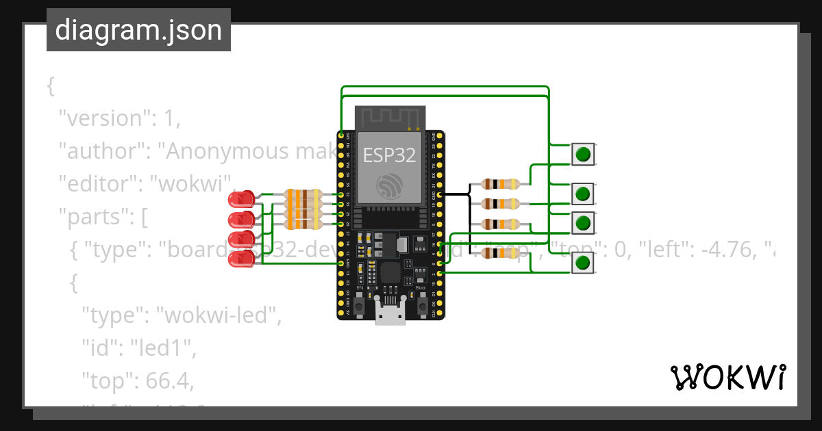 atividade 1 - Wokwi ESP32, STM32, Arduino Simulator