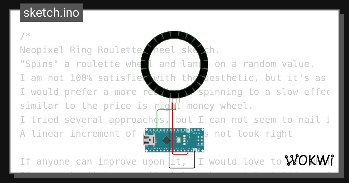 Nano Roulette Wokwi Esp32 Stm32 Arduino Simulator
