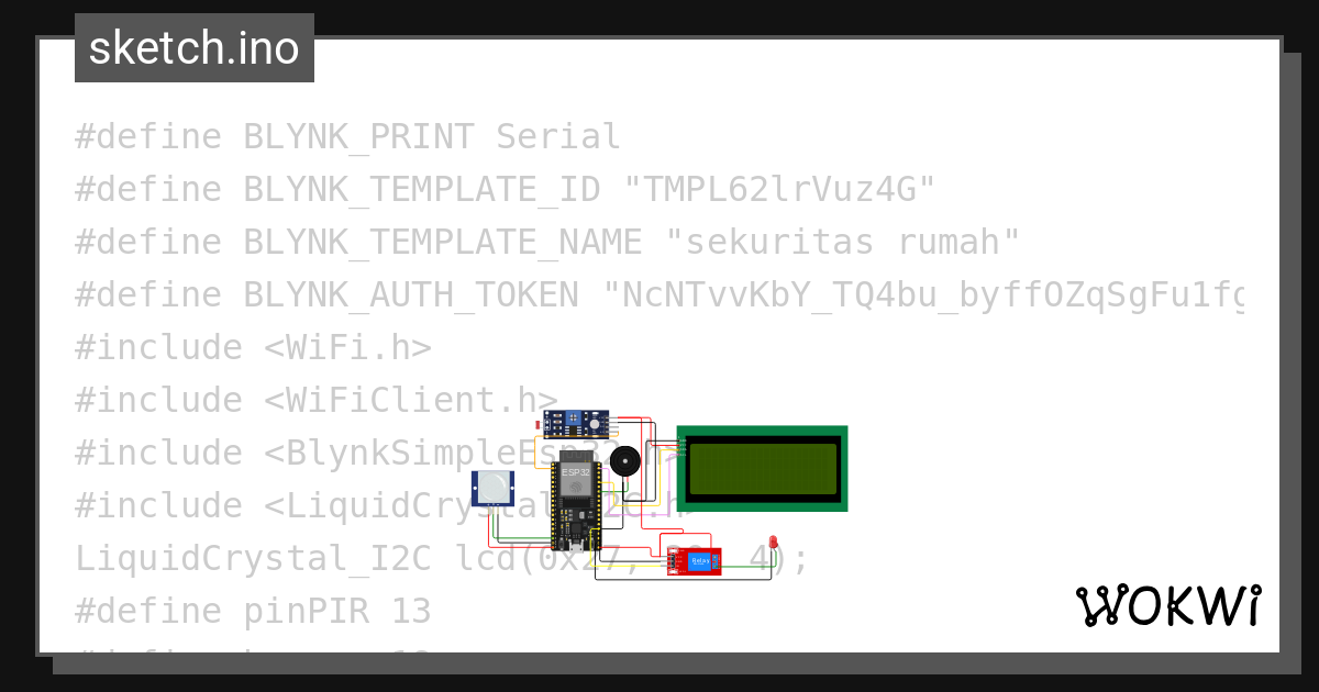 Sekuritas Rumah Wokwi Esp32 Stm32 Arduino Simulator 6125