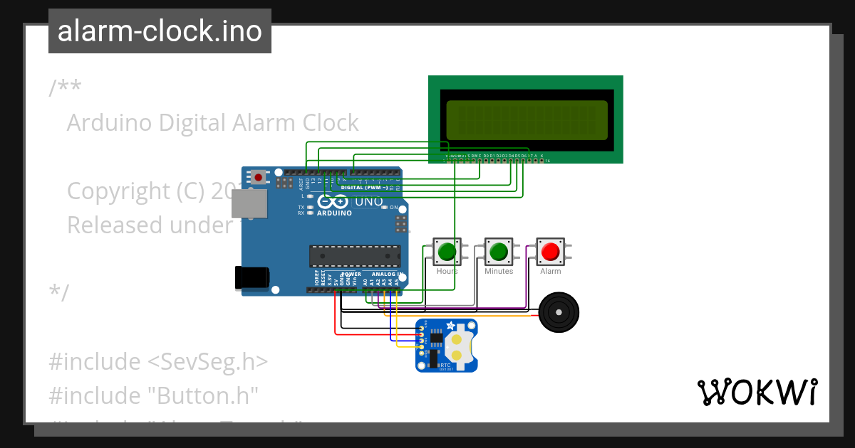 alarm-clock.ino Copy - Wokwi ESP32, STM32, Arduino Simulator