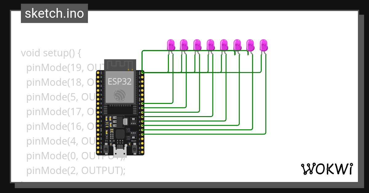 percobaan 4 - Wokwi ESP32, STM32, Arduino Simulator