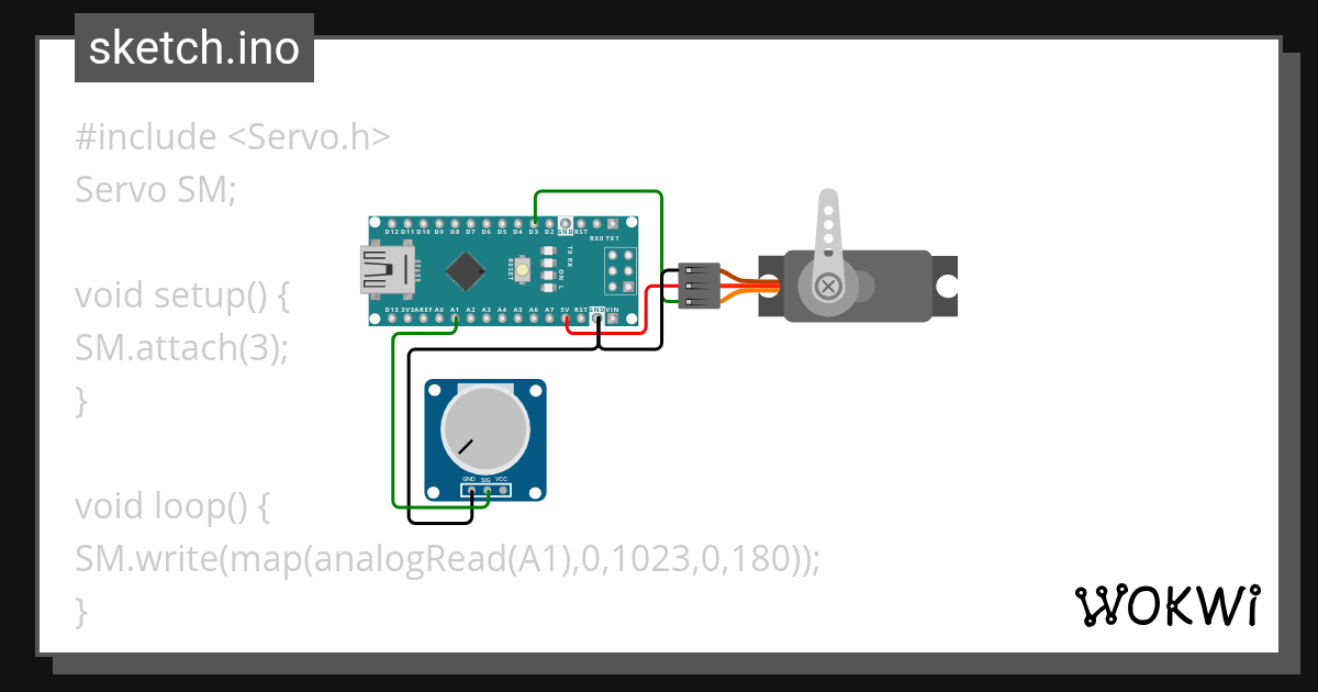 Ejercicio Servo 2 - Wokwi ESP32, STM32, Arduino Simulator Ejercicio Servo 2 - Wokwi ESP32, STM32, Arduino Simulator