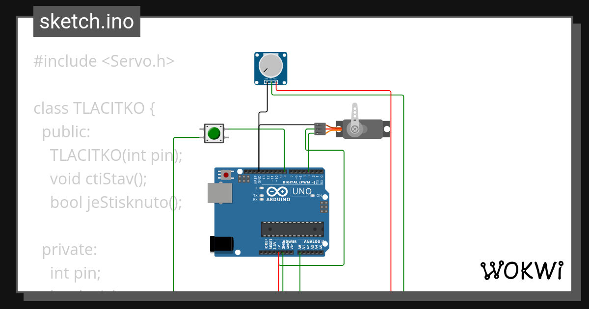 Servo Button Wokwi Esp32 Stm32 Arduino Simulator