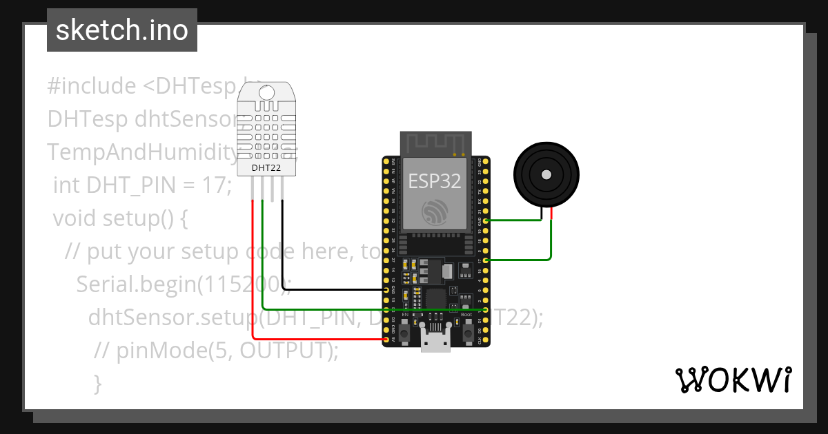 Buzzer Wokwi Esp32 Stm32 Arduino Simulator 