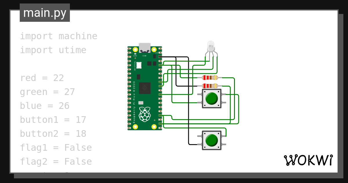 Led Combination Wokwi Esp32 Stm32 Arduino Simulator