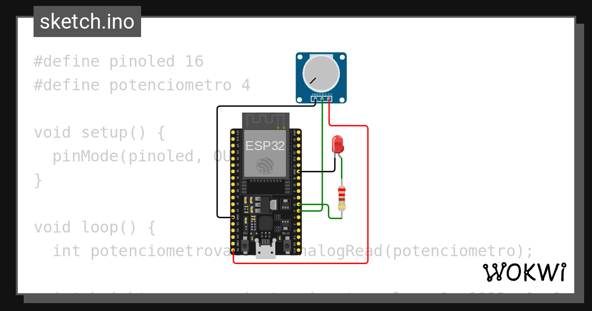 Exercício 4 Prof Ernany Wokwi Esp32 Stm32 Arduino Simulator 7034