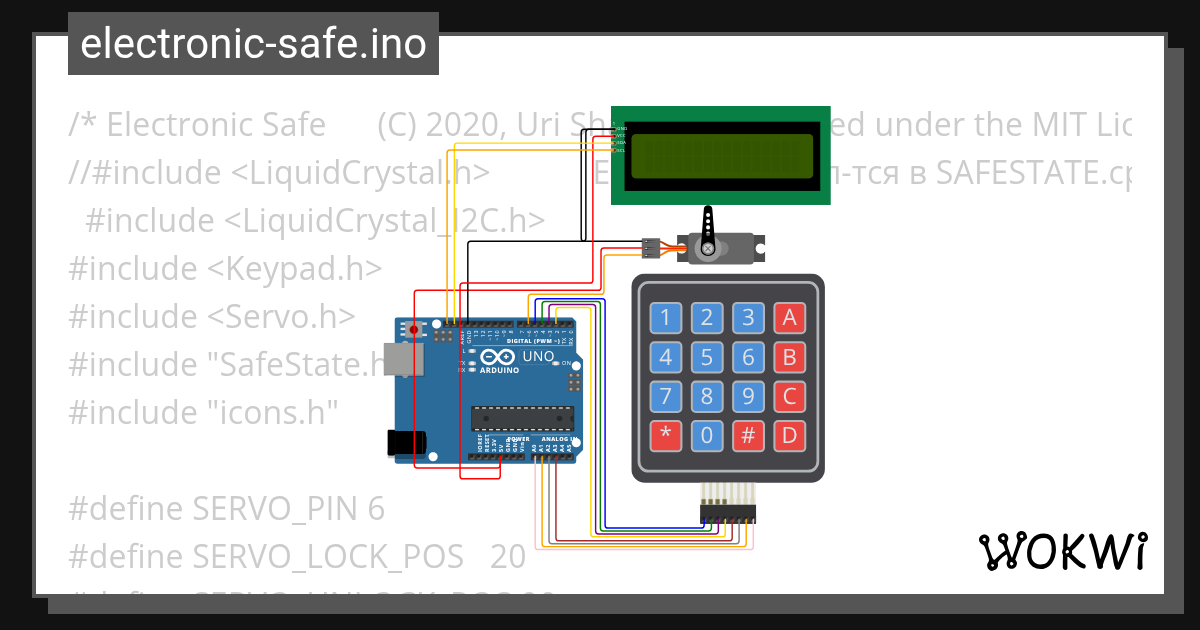 i2c_Lcd Safe,Eeprom,ClassИспользуется, Кир - Wokwi ESP32, STM32, Arduino Simulator
