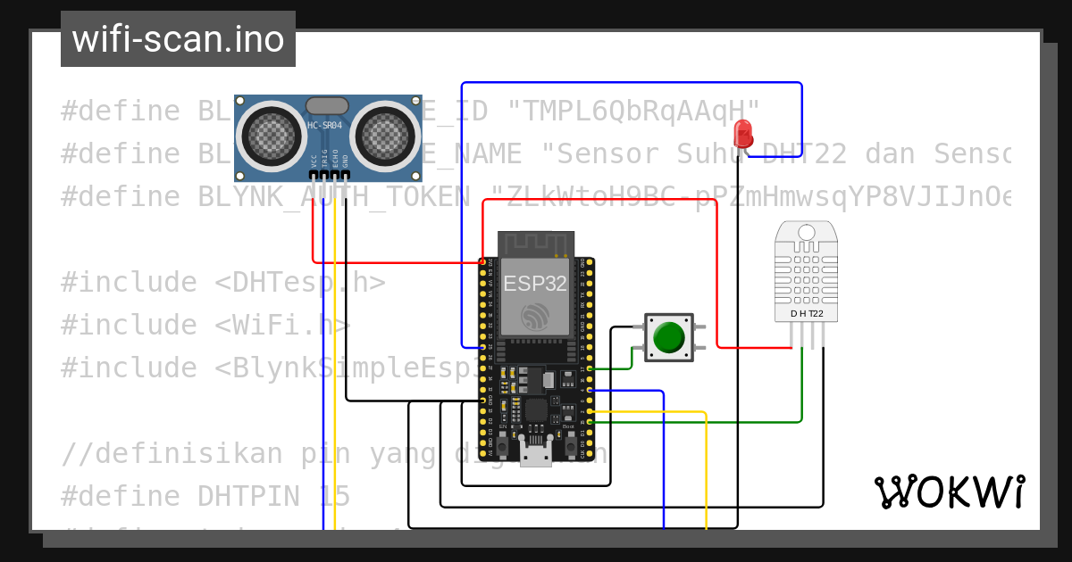 Monitoring Jarak Dan Suhu Copy Wokwi Esp32 Stm32 Arduino Simulator