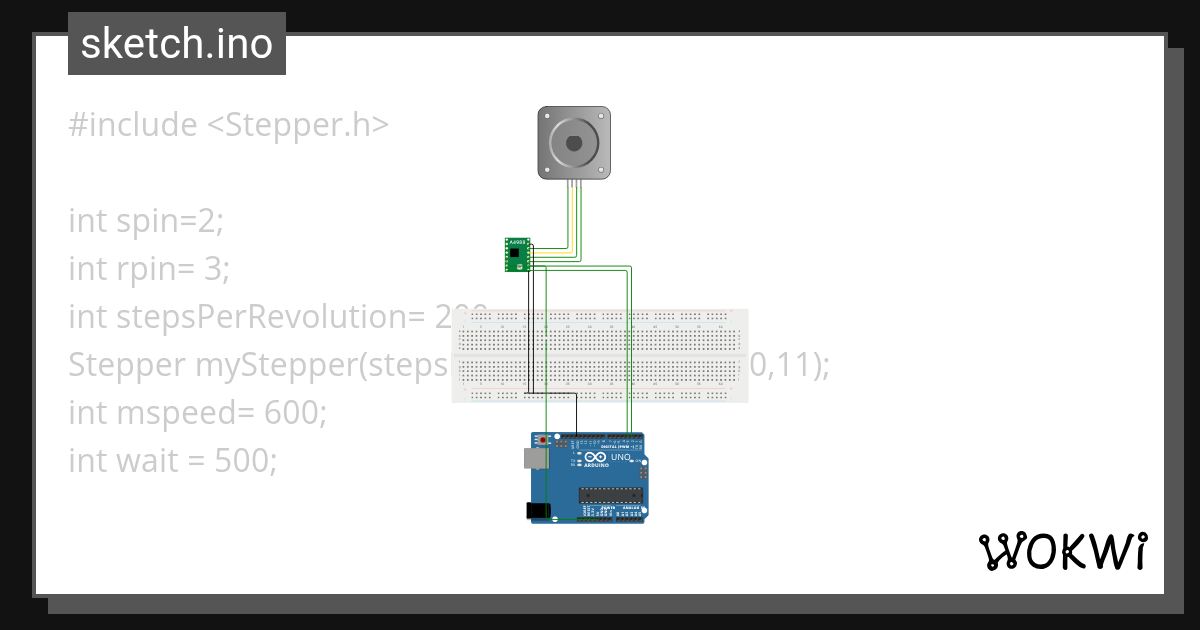 Stepper Wokwi Esp32 Stm32 Arduino Simulator
