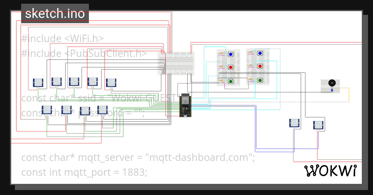 Platform suiveur code - Wokwi ESP32, STM32, Arduino Simulator