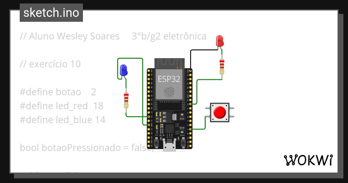 Ex10 Atividade2 Wokwi Esp32 Stm32 Arduino Simulator 2574