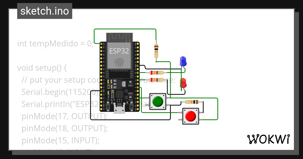 Projeto Acendimento por tempo - Wokwi ESP32, STM32, Arduino Simulator