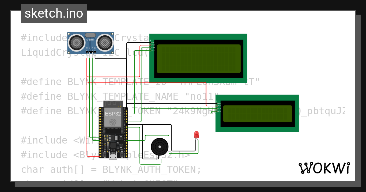ใบงานที่ 11 Blynk Wokwi Esp32 Stm32 Arduino Simulator