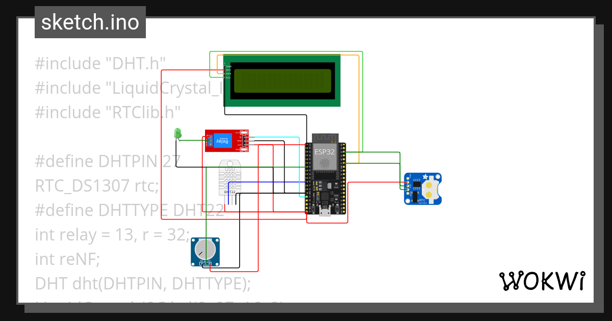 Relay DHT 22 Copy - Wokwi ESP32, STM32, Arduino Simulator Relay DHT 22 Copy - Wokwi ESP32, STM32, Arduino Simulator
