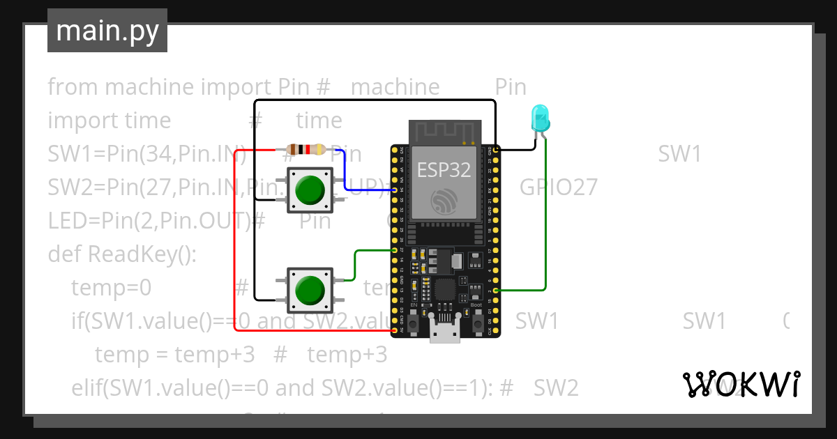 lab1_3 - Wokwi ESP32, STM32, Arduino Simulator