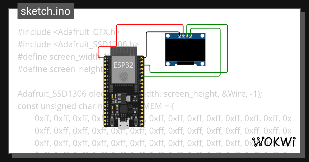 photo frame ngf - Wokwi ESP32, STM32, Arduino Simulator