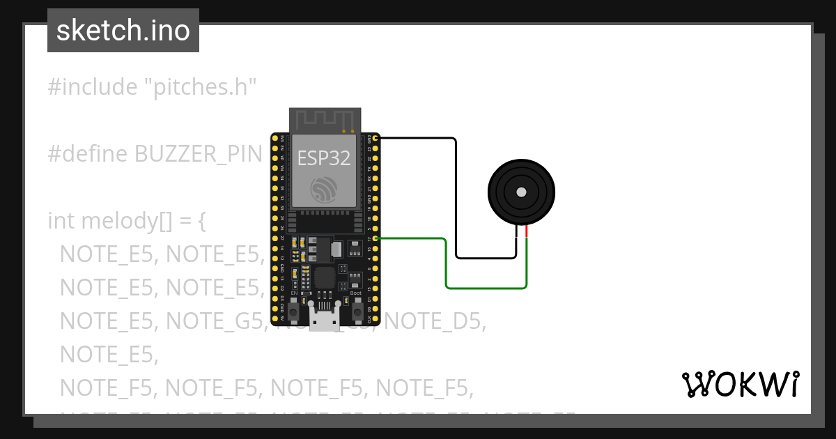 Jingle Bell Wokwi Esp32 Stm32 Arduino Simulator 