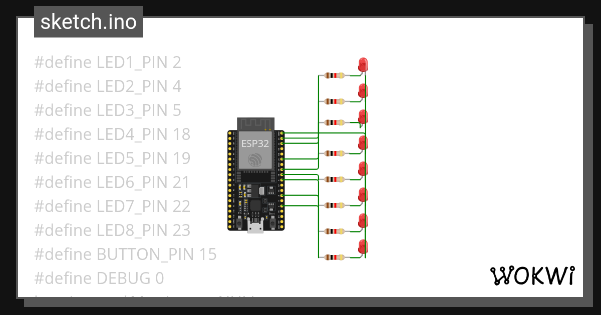 SisMik modul 2-Push Button - Wokwi ESP32, STM32, Arduino Simulator