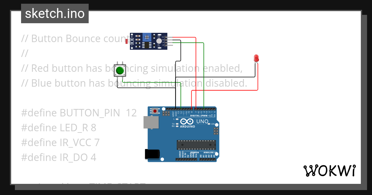 Button_led_IR - Wokwi ESP32, STM32, Arduino Simulator
