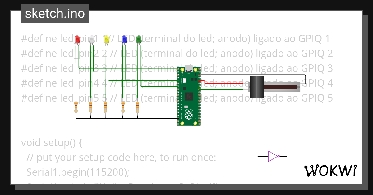projeto - Wokwi ESP32, STM32, Arduino Simulator