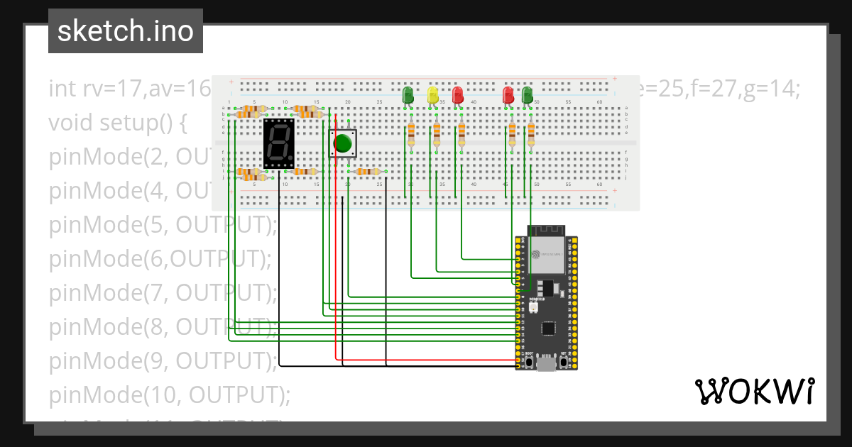 semaforo Copy - Wokwi ESP32, STM32, Arduino Simulator