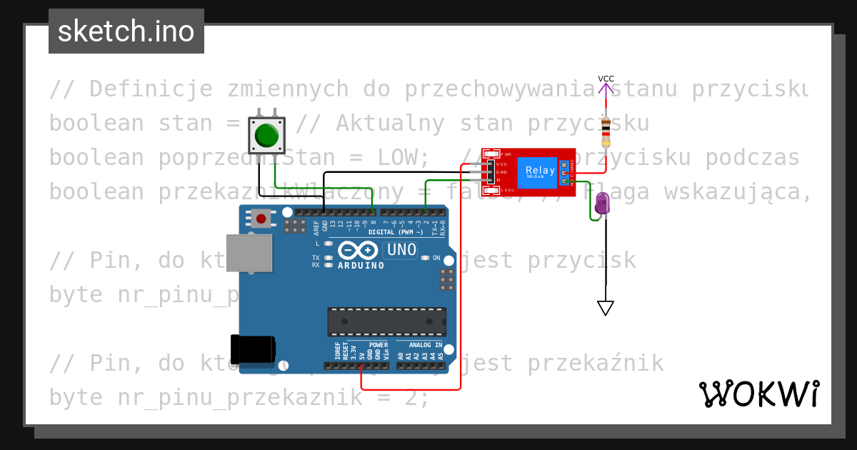 Przycisk8 Wokwi Esp32 Stm32 Arduino Simulator