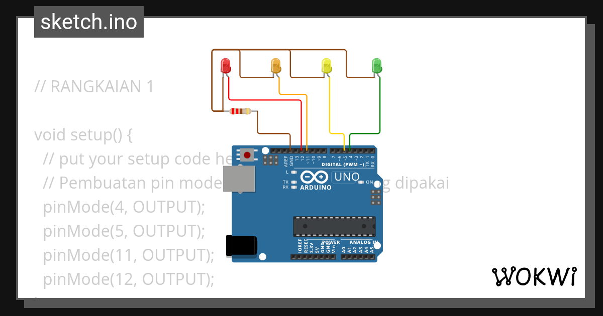 Arduino1 - Wokwi ESP32, STM32, Arduino Simulator