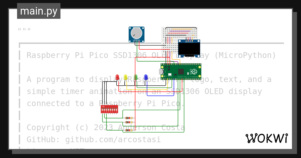 Ssd1306 With Micropython Copy Wokwi Esp32 Stm32 Arduino Simulator 