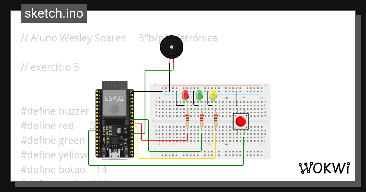 ex5 atividade 2 - Wokwi ESP32, STM32, Arduino Simulator