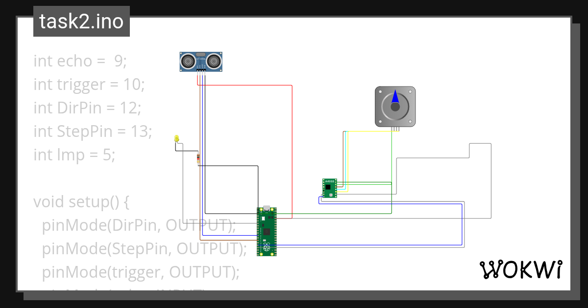 task2 - Wokwi ESP32, STM32, Arduino Simulator