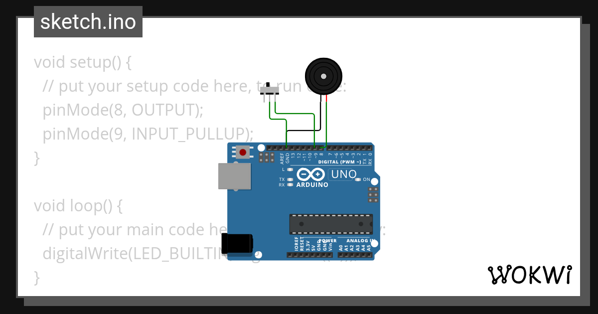 Buzzer Wokwi Esp32 Stm32 Arduino Simulator 