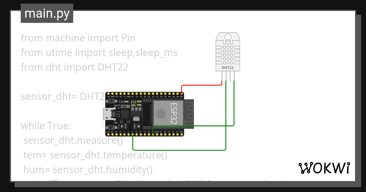 dht22 - Wokwi ESP32, STM32, Arduino Simulator