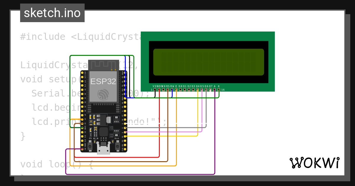 Atividade 6 Wokwi Esp32 Stm32 Arduino Simulator 5413